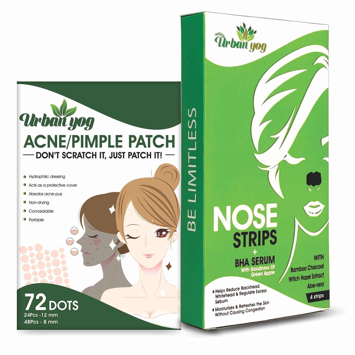 Urban Yog Acne Pimple Patch Facial Kit - 72 Dots | Face Acne Treatment – The Better Home