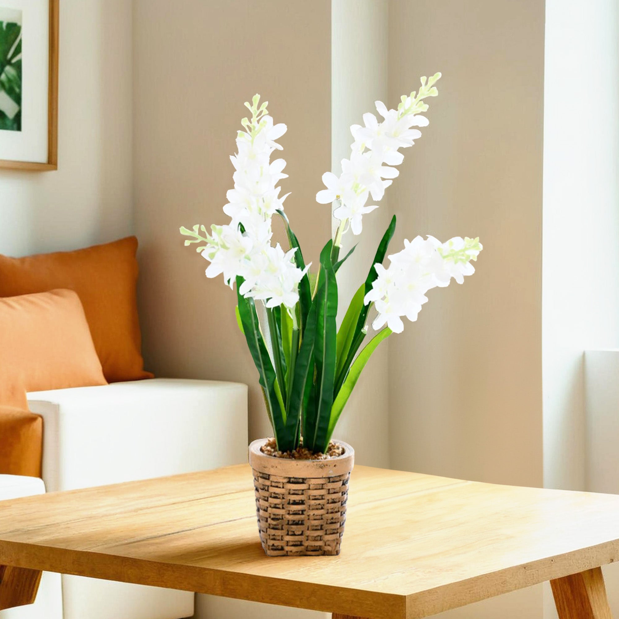 Buy UMAI 40cm Aesthetic White Bloom Artificial Plant – The Better Home