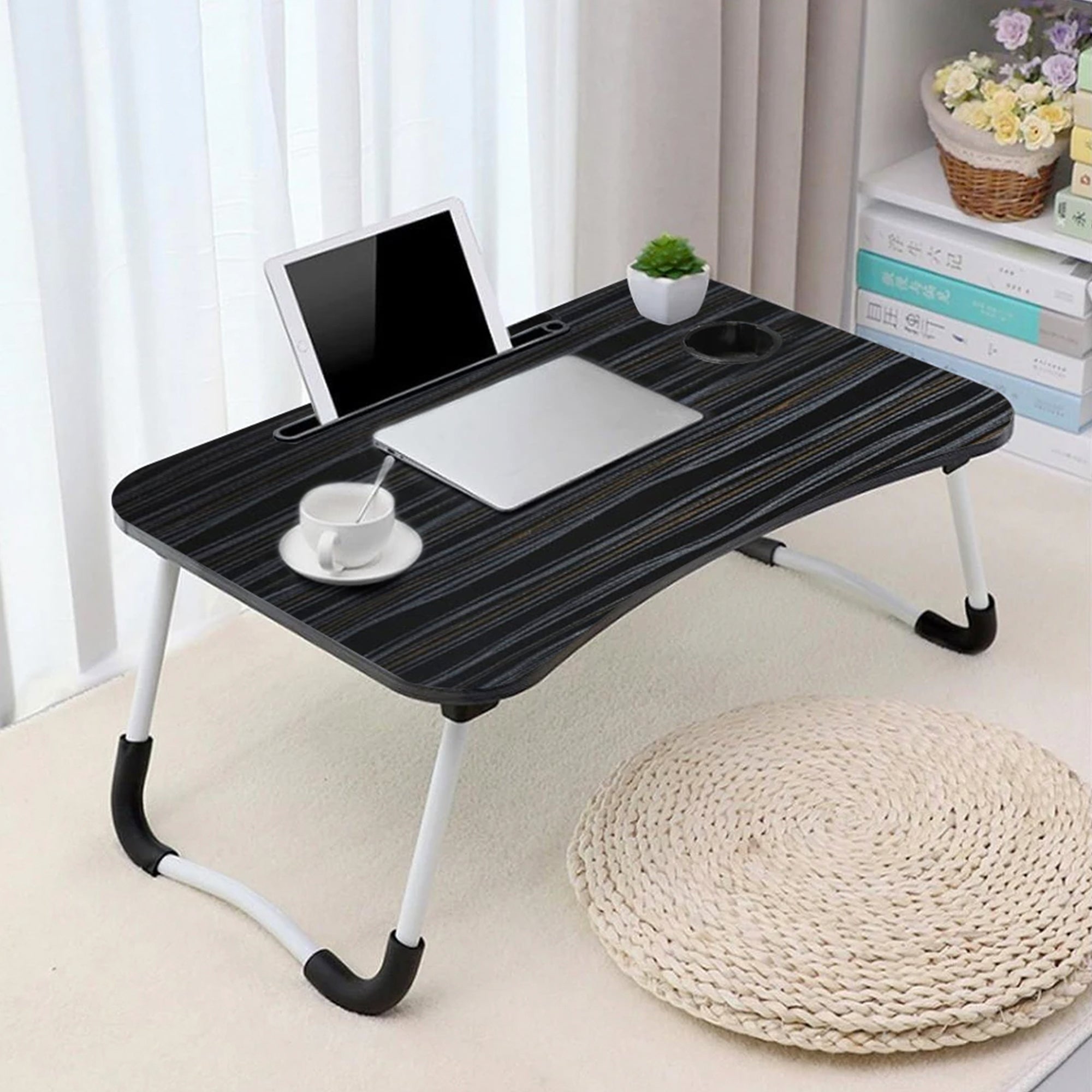 Savya home­® Multi-Purpose New Laptop Table/Bed Table/Wooden Foldable ...