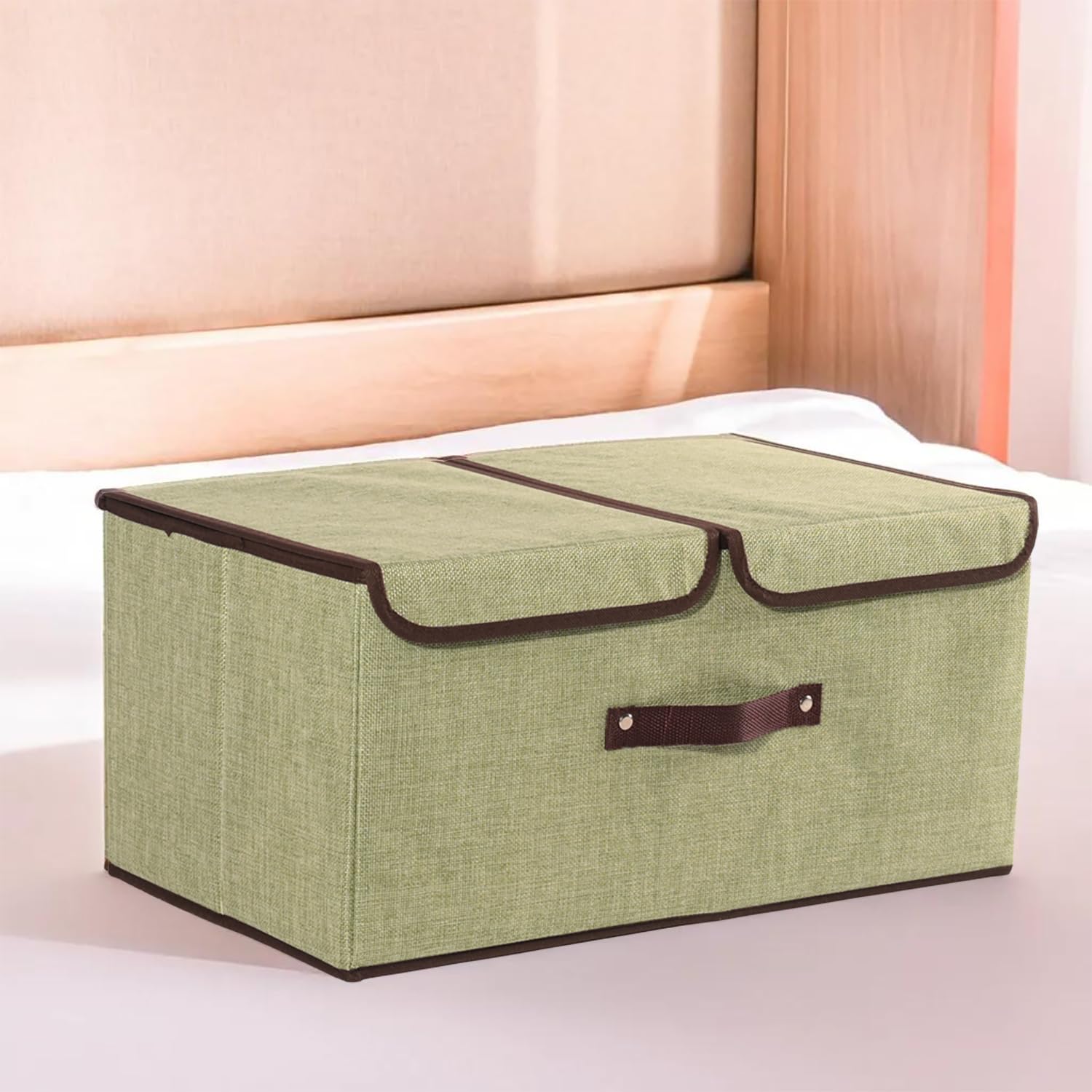 Buy Kuber Industries Foldable Storage Box - Green | 50x30x25 cm – The ...
