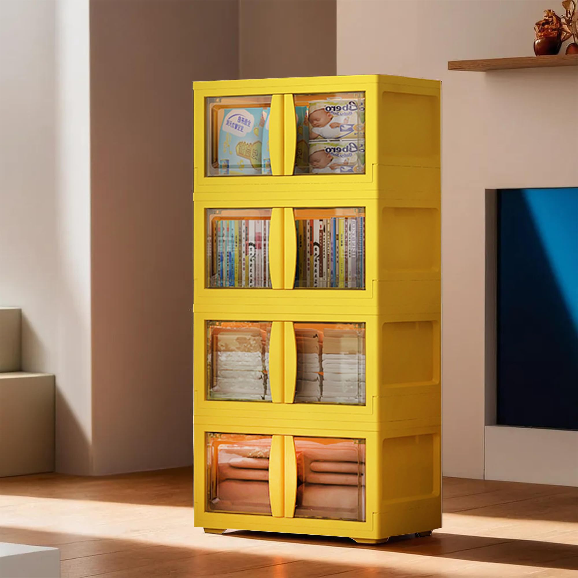 Homestic 4-Layer Double Door Almirah for Clothes - Collapsible & Folda ...