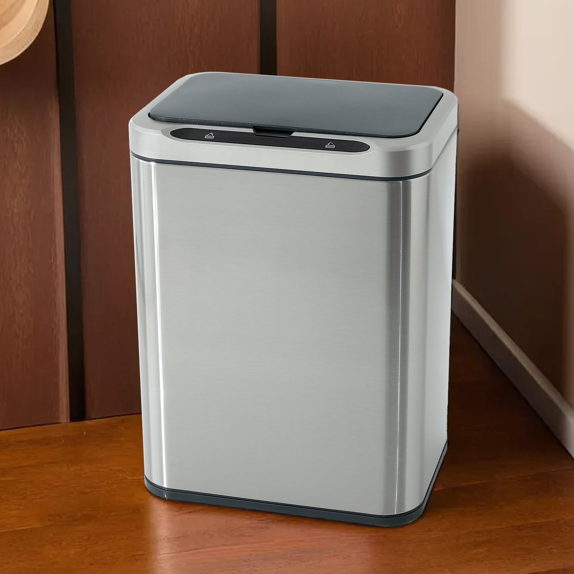 Buy UMAI 13L: Automatic Sensor Dustbin with Lid | Silver – The Better Home