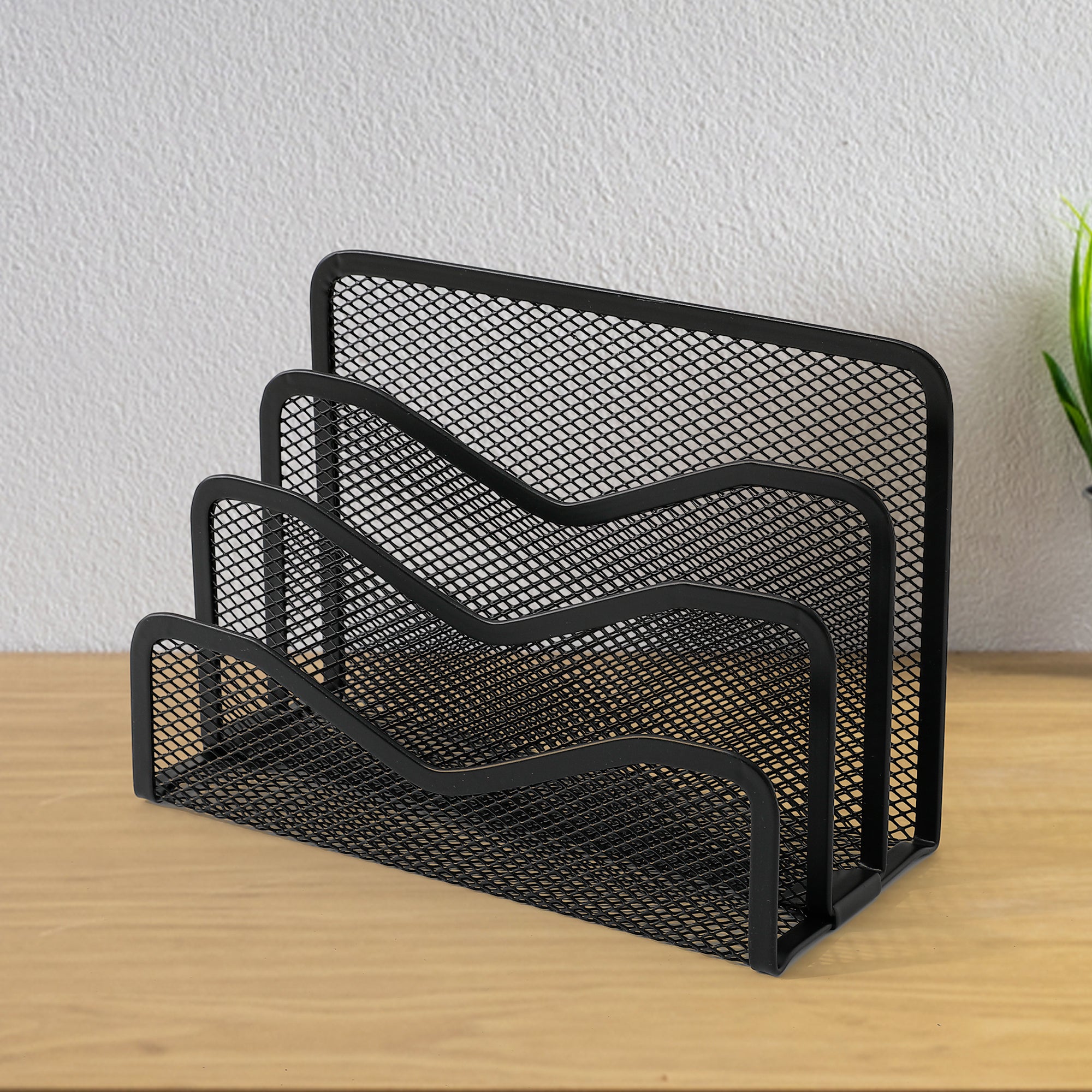 Buy UMAI 3 Tier Office File Storage Organizer | Metal Mesh Design – The ...