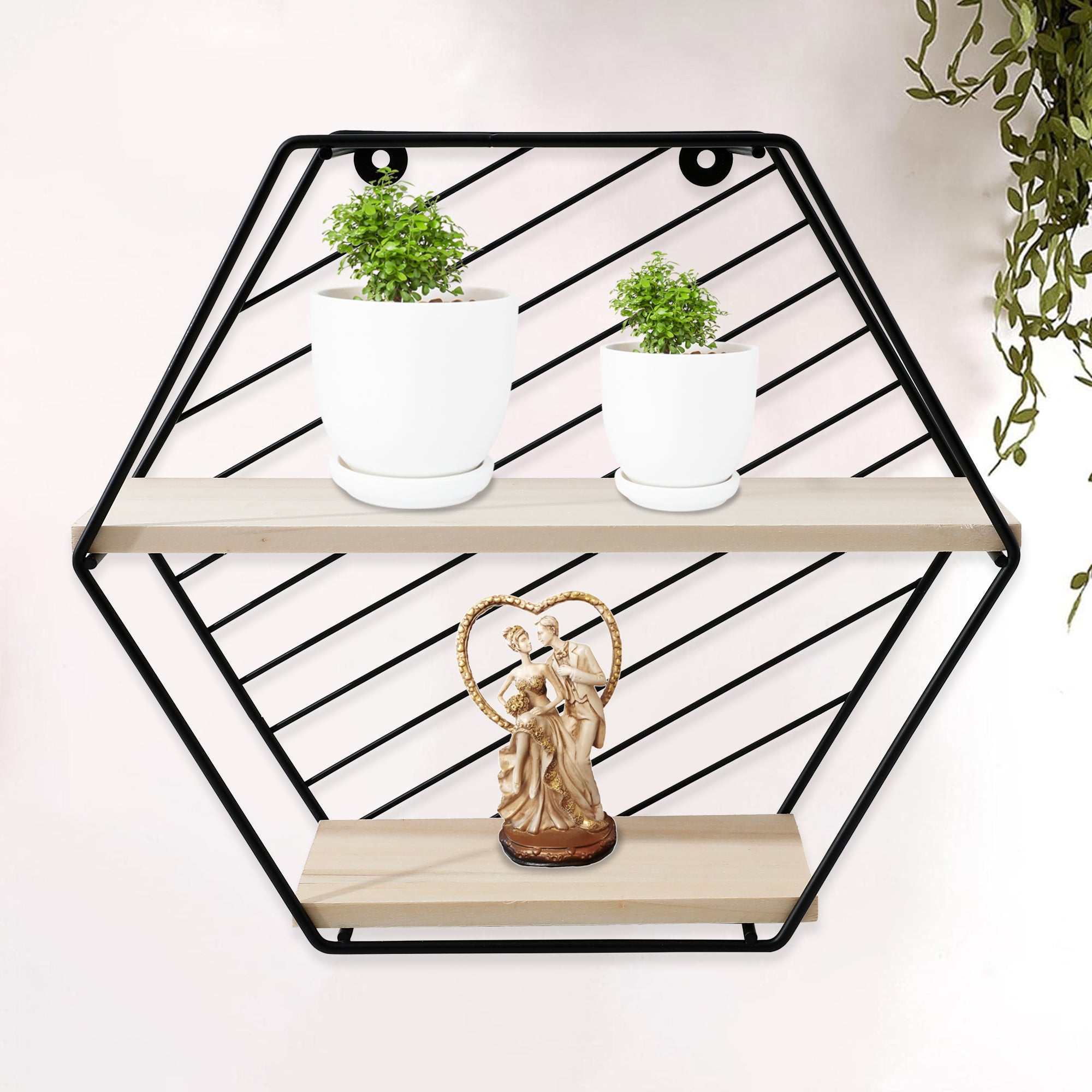Buy UMAI Wall Shelves - Decorative Hexagonal Rack | Easy Install – The ...