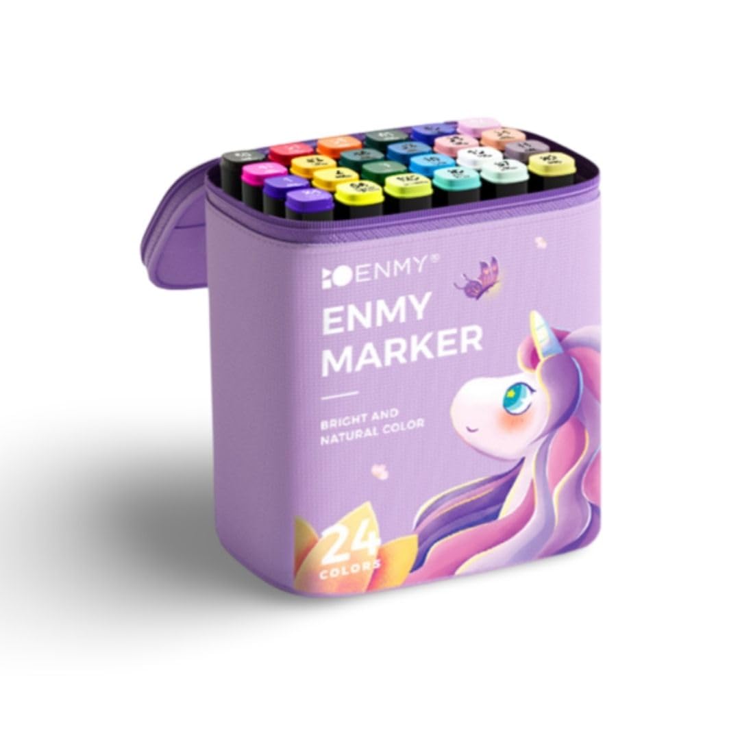 Buy Pack of 24: Dual Tip Acrylic Markers Set - Waterproof, Fade ...