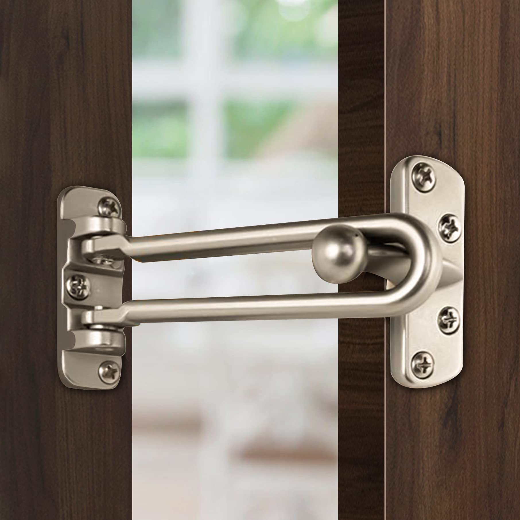 Plantex Swing Bar Lock for Hinged Swing-in Doors – Secondary Security ...