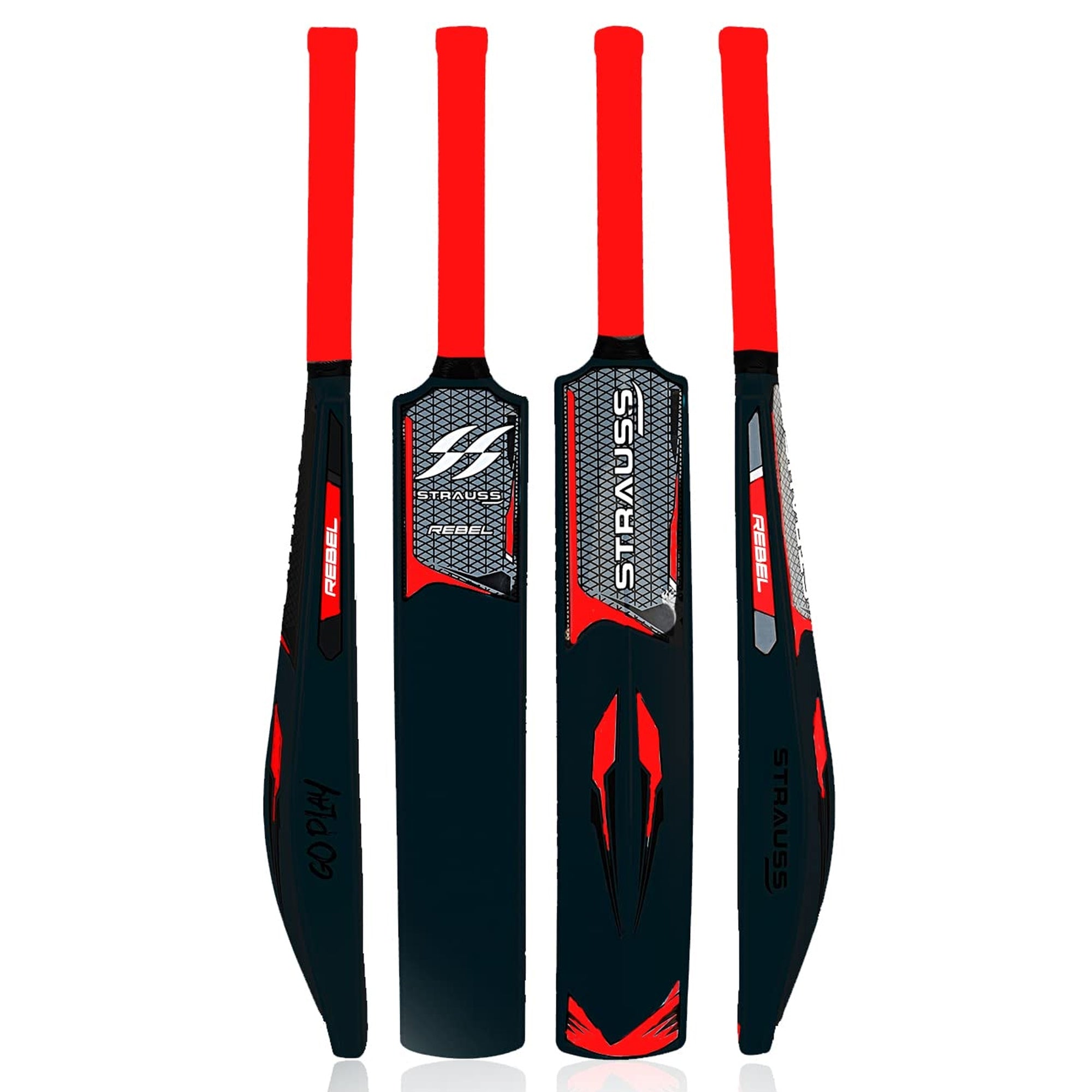 Buy Strauss Rebel Cricket Bat - Lightweight, Durable | Black – The ...