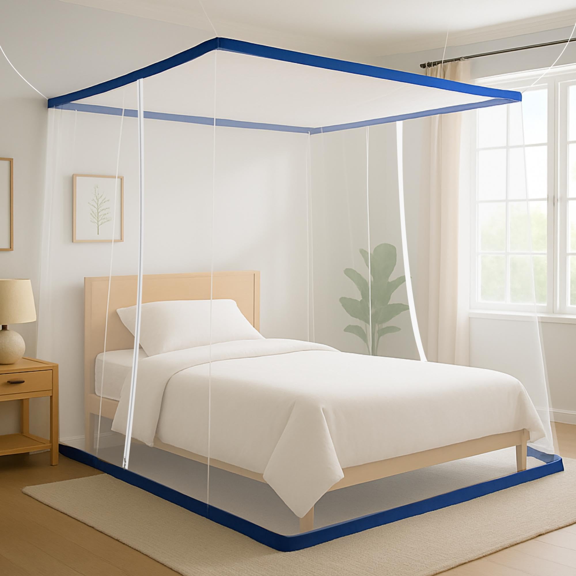 Buy Classic Mosquito Net: Foldable Machardani with Double Zipper – The ...