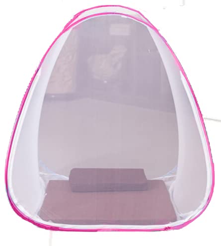 Buy Single Person Outdoor Meditation Mosquito Net - Pink – The Better Home