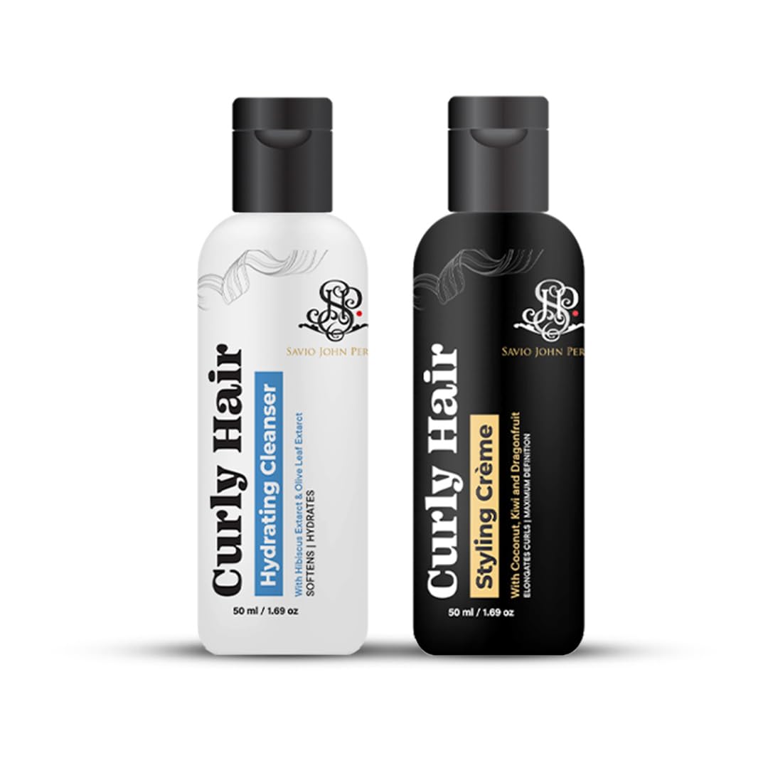 Buy Combo: Curly Hair Cleanser & Cream - 50ml Each – The Better Home