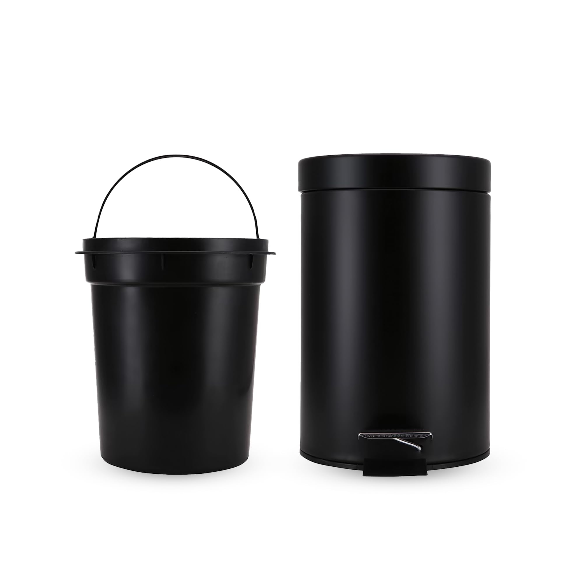 Buy Anko 3L Black Dustbin - Pedal Mechanism | For Home & Office – The ...