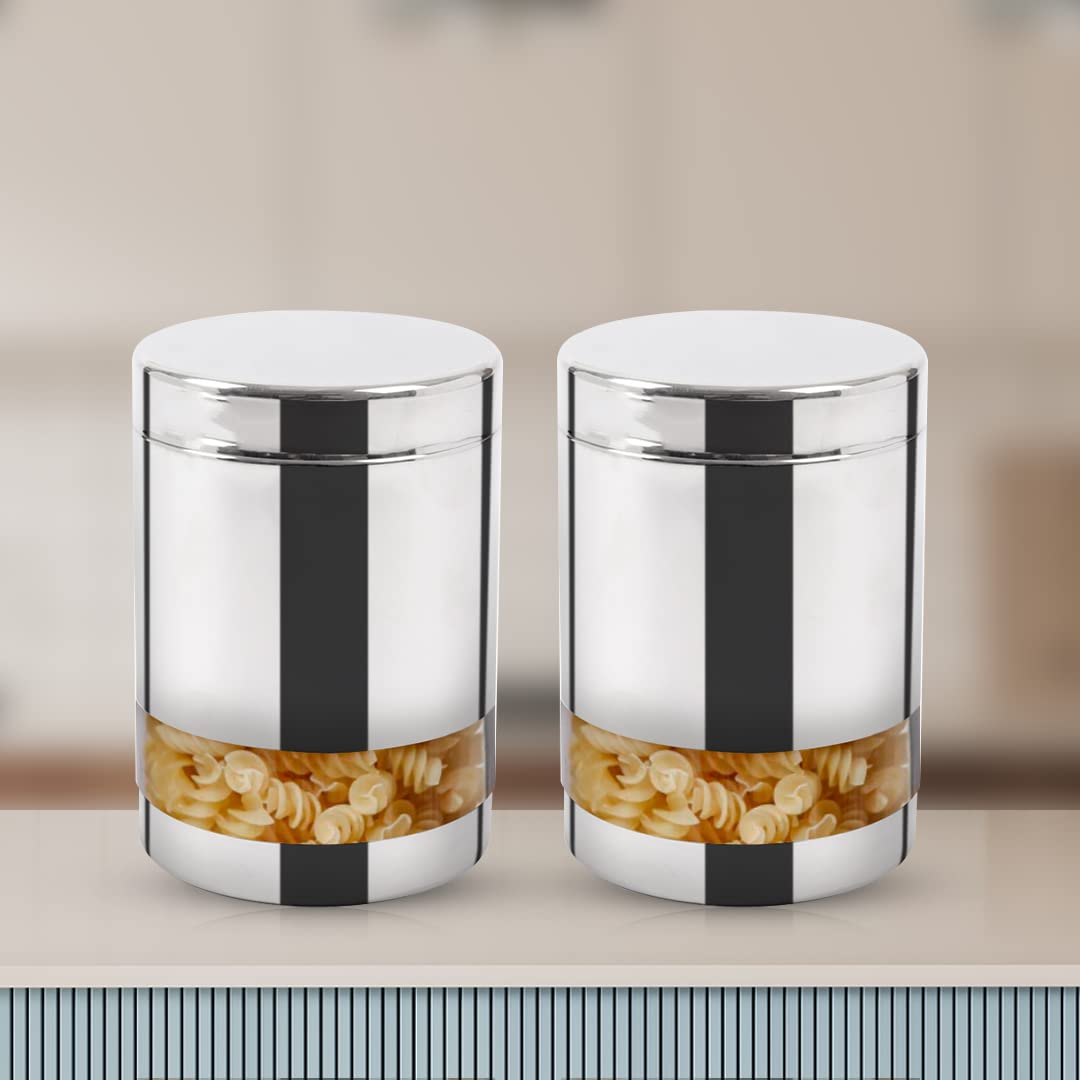 Buy Combo: Stainless Steel Kitchen Storage Containers - 1.5L (2Pcs ...