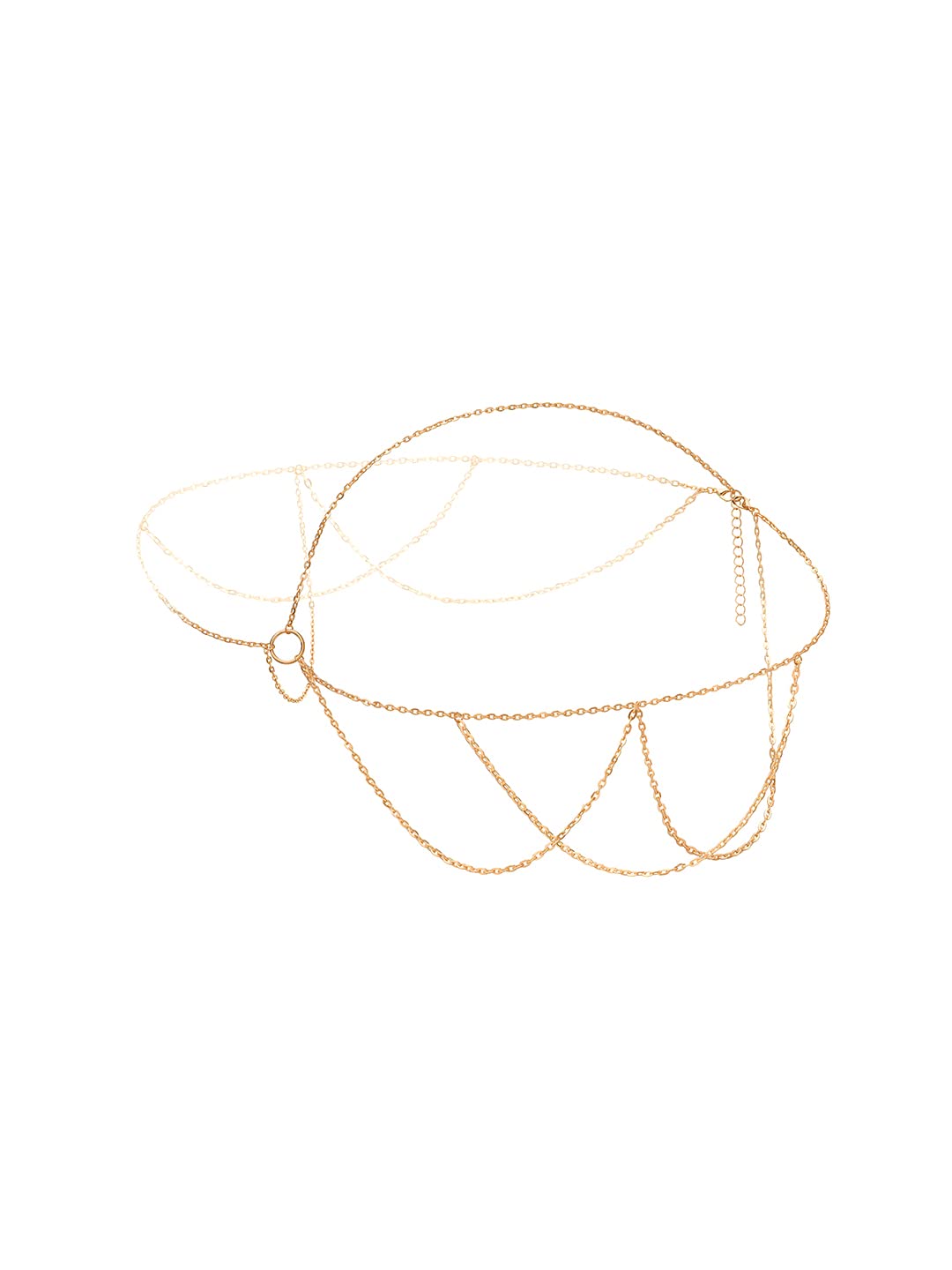 Buy Gold Toned Multilayer Head Chain: Jewelry for Women – The Better Home