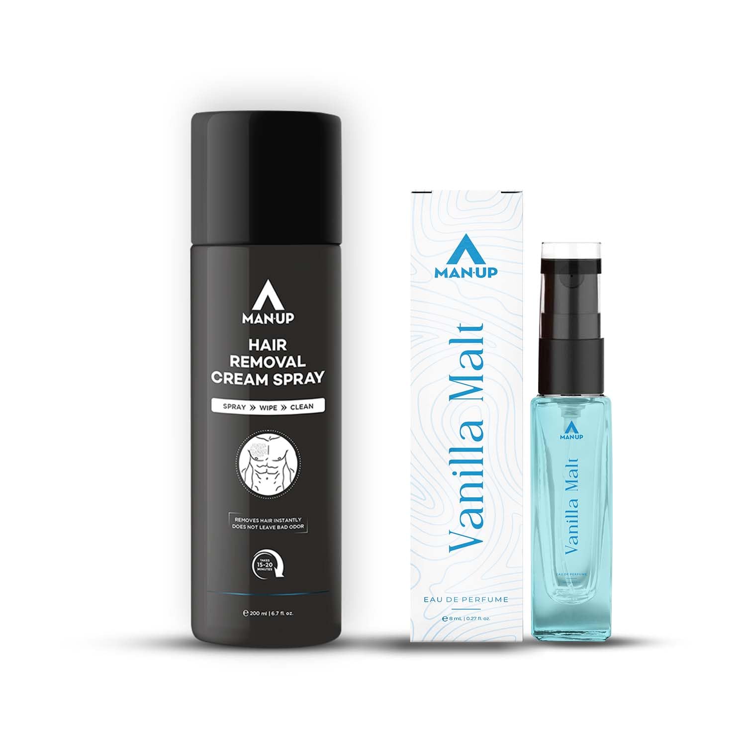 Buy Combo: Man-Up Hair Removal Cream Spray & Vanilla Malt Perfume – The ...