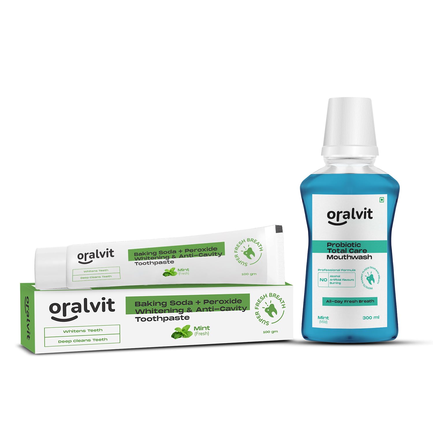 Buy Combo: Oralvit Mouth Freshner with Baking Soda Toothpaste – The ...