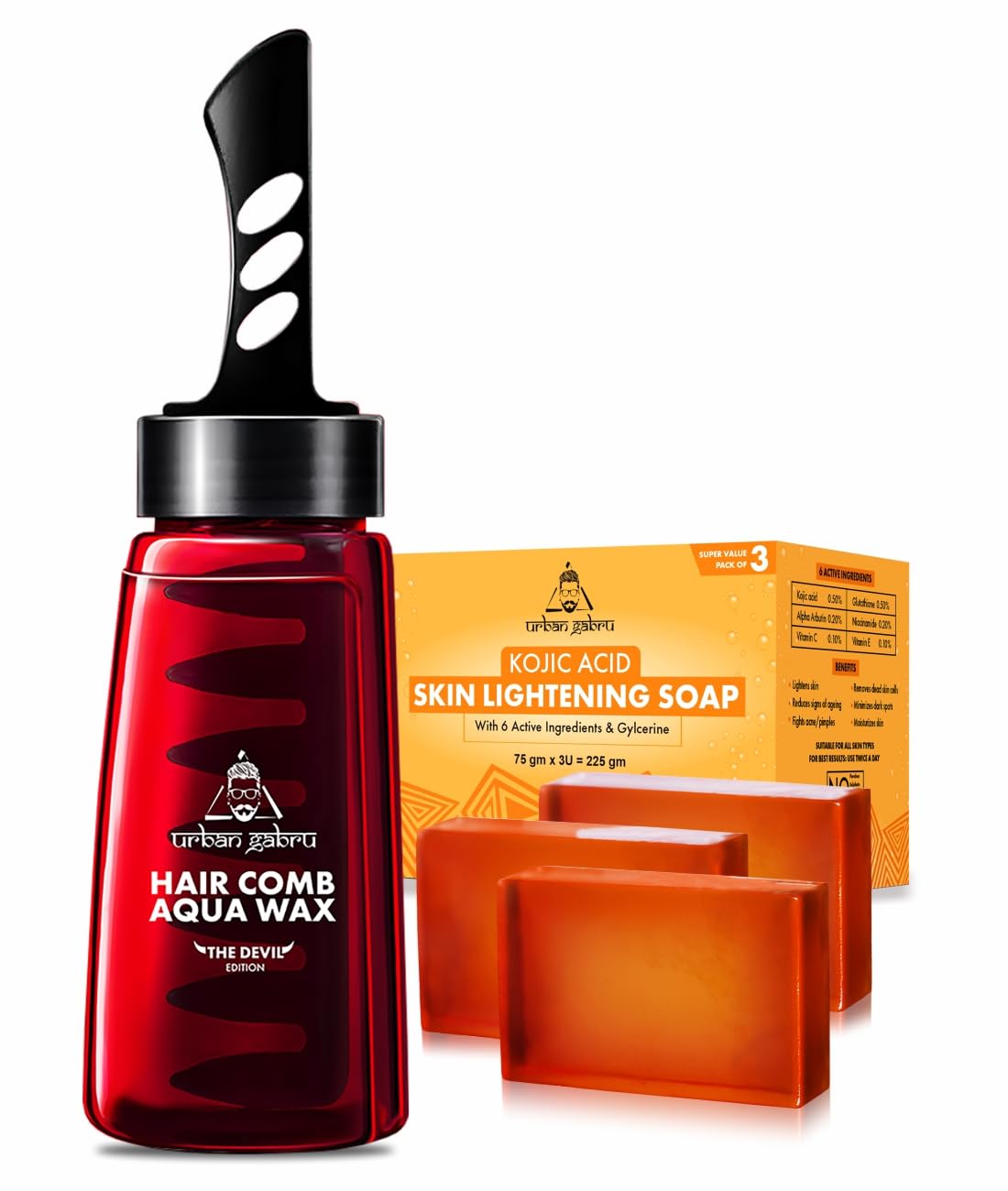 Buy Kojic Acid Skin Lightening Soap - Pack of 3 | Red – The Better Home