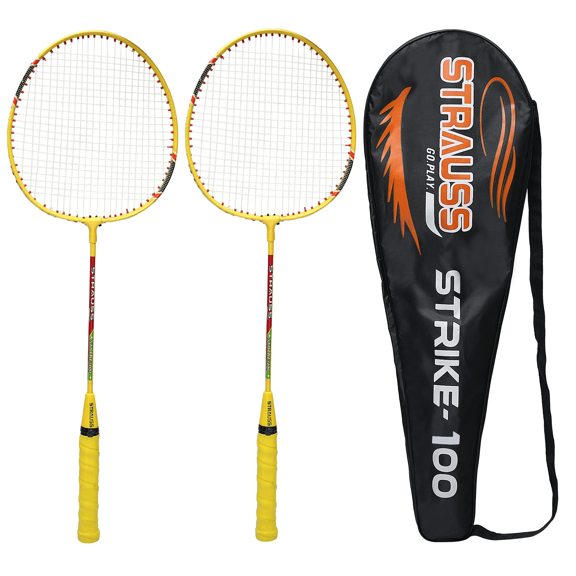 Buy Combo: Strauss Badminton Racket Pair - Ultra-Light, Comfortable ...
