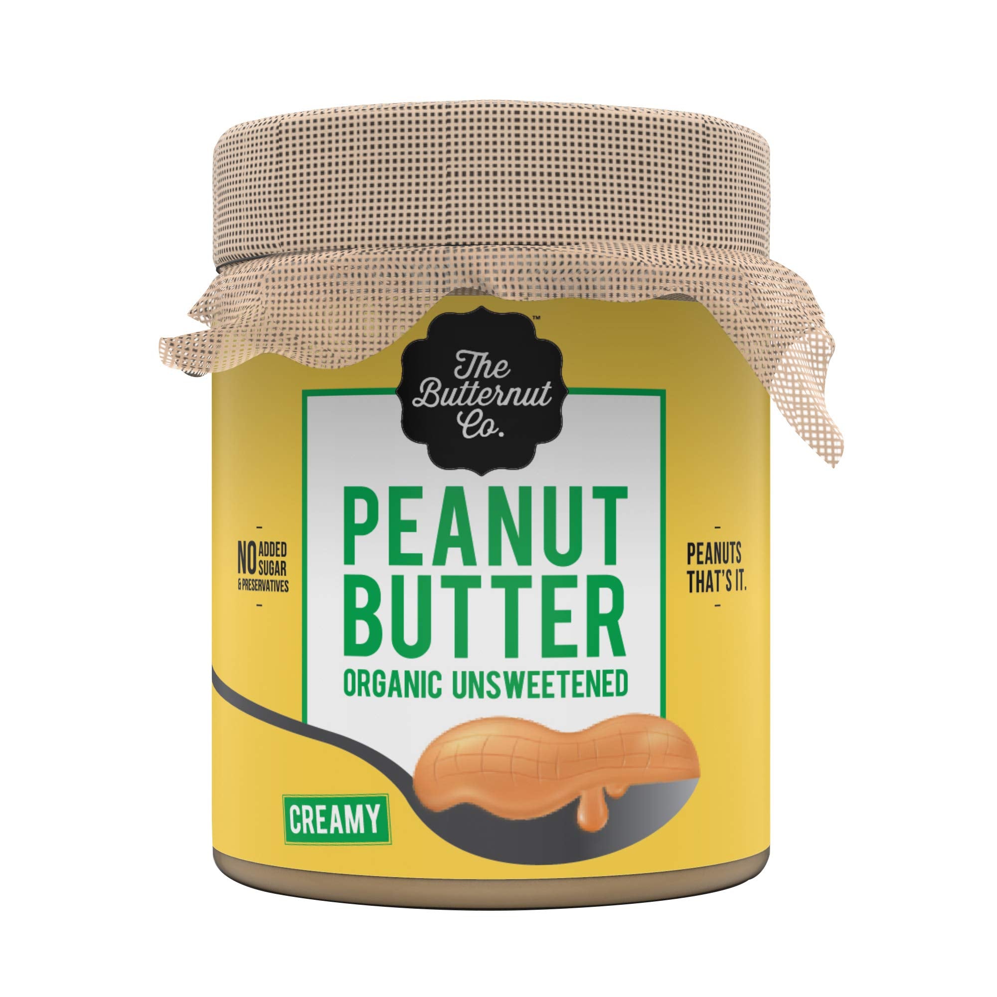 Buy The Butternut Co. 200g: Organic Unsweetened Peanut Butter – The ...