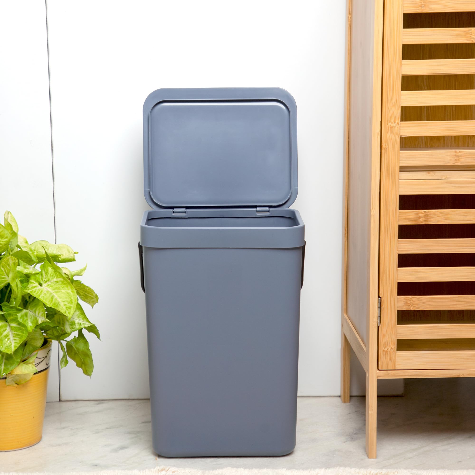 Buy Anko 12L Grey Dustbin - Hands-Free Trash Can – The Better Home