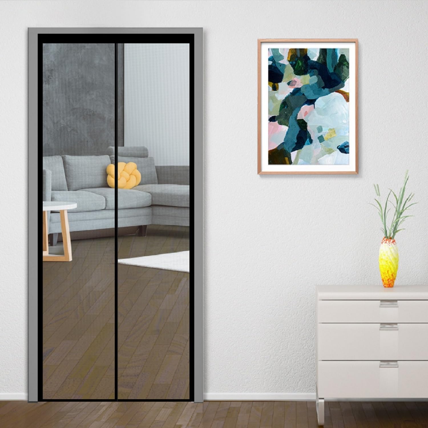 Buy Classic Mosquito Net: Door Screen | 210x70cm | Black – The Better Home