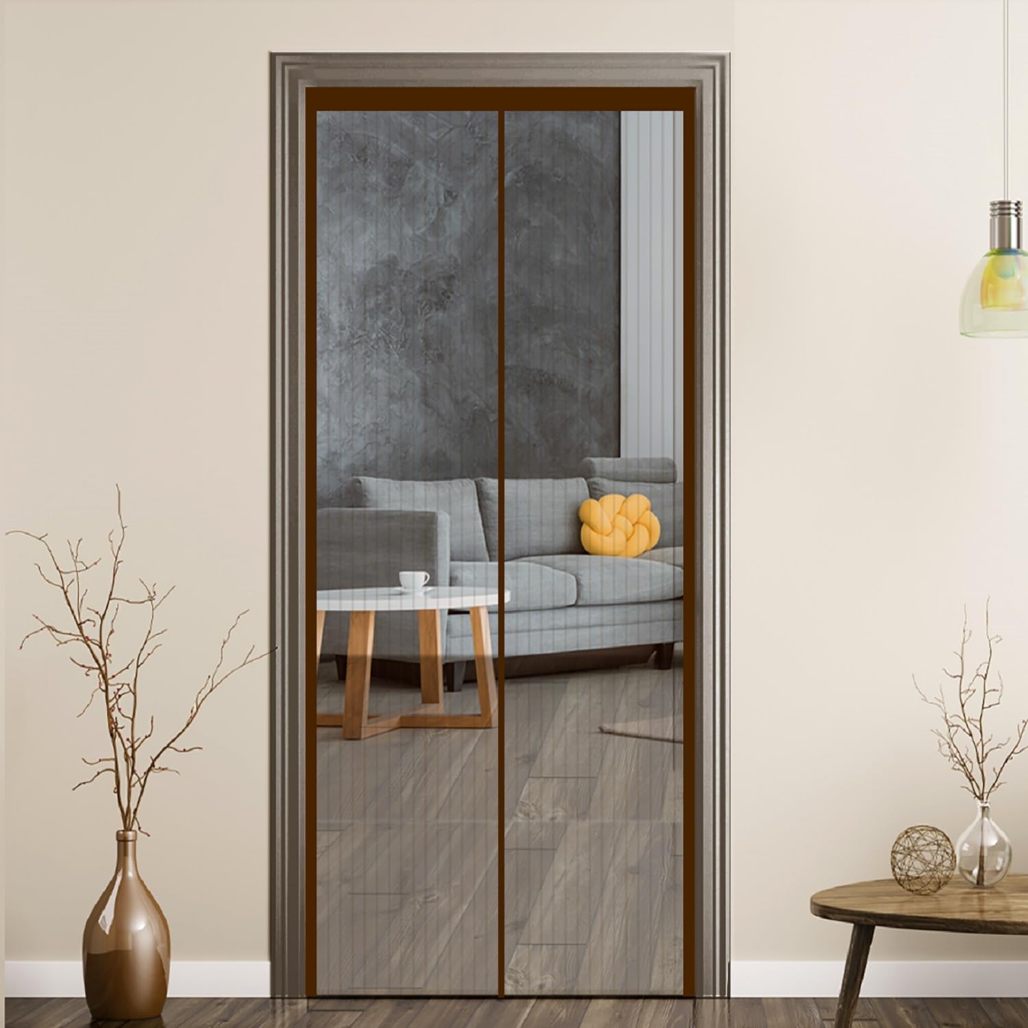 Buy Classic Mosquito Net: Door Screen | 210x140 cm | Brown – The Better ...