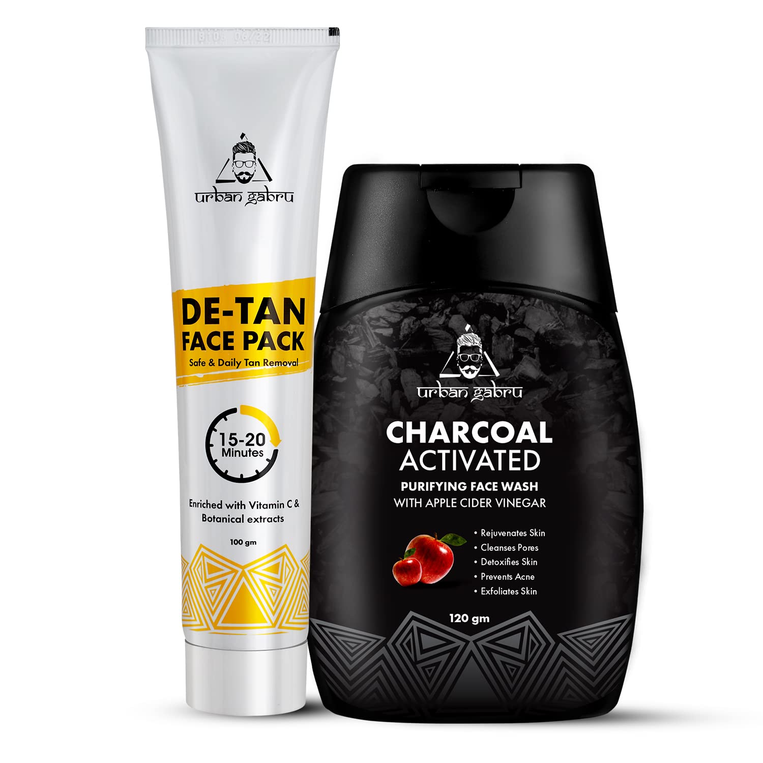 Buy Charcoal Face Care Combo: Face Wash & De-Tan Pack – The Better Home