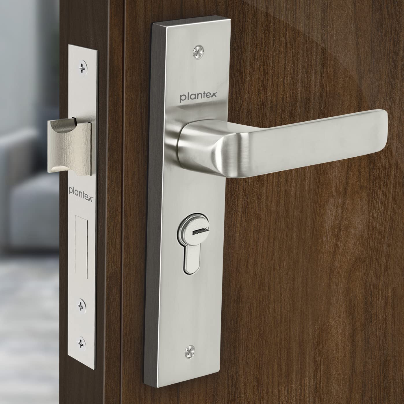 Combo: Plantex Heavy Duty Mortise Door Lock Set with 3 Keys | Includes ...