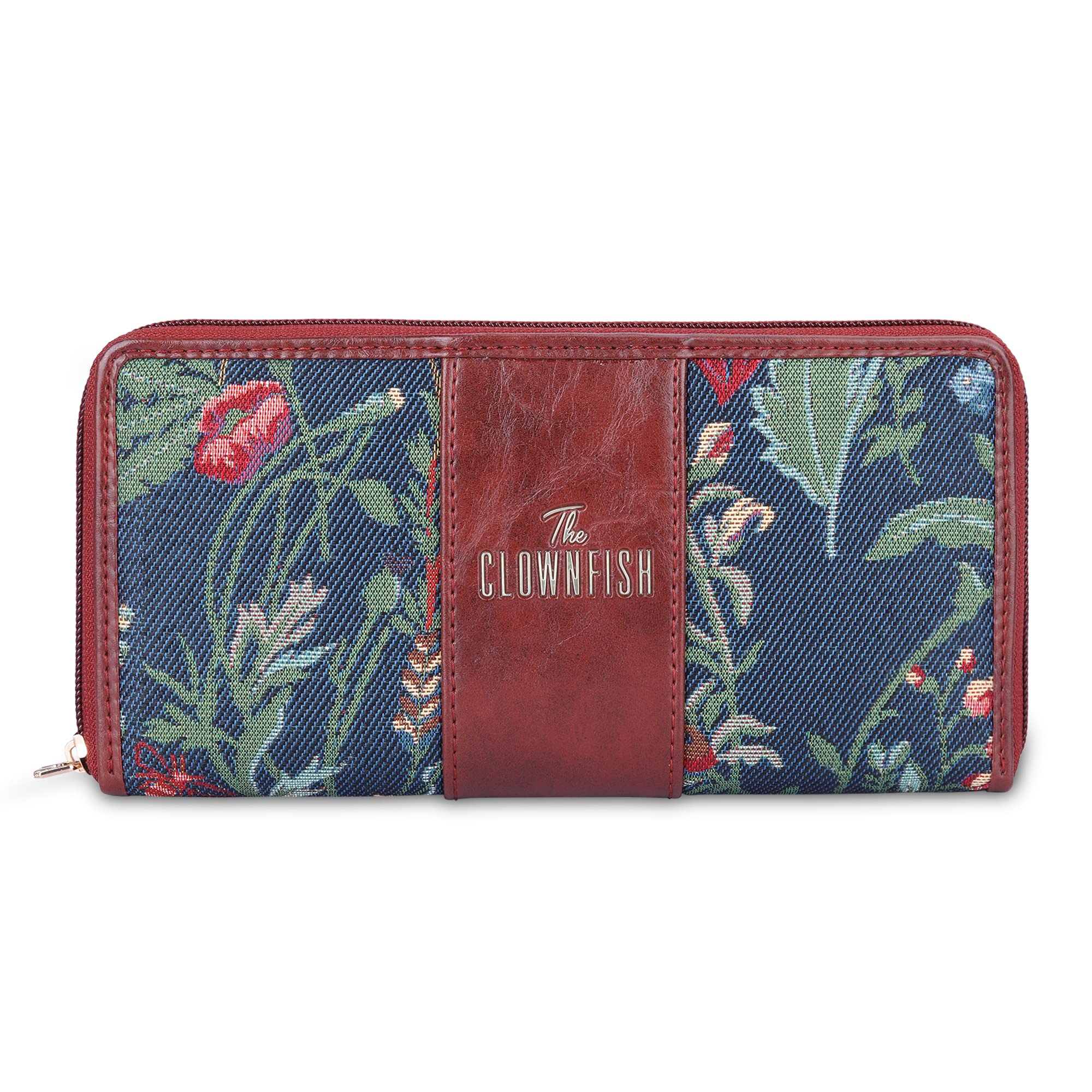 Buy Aria Collection Zip Around Women's Wallet - Navy Floral – The ...