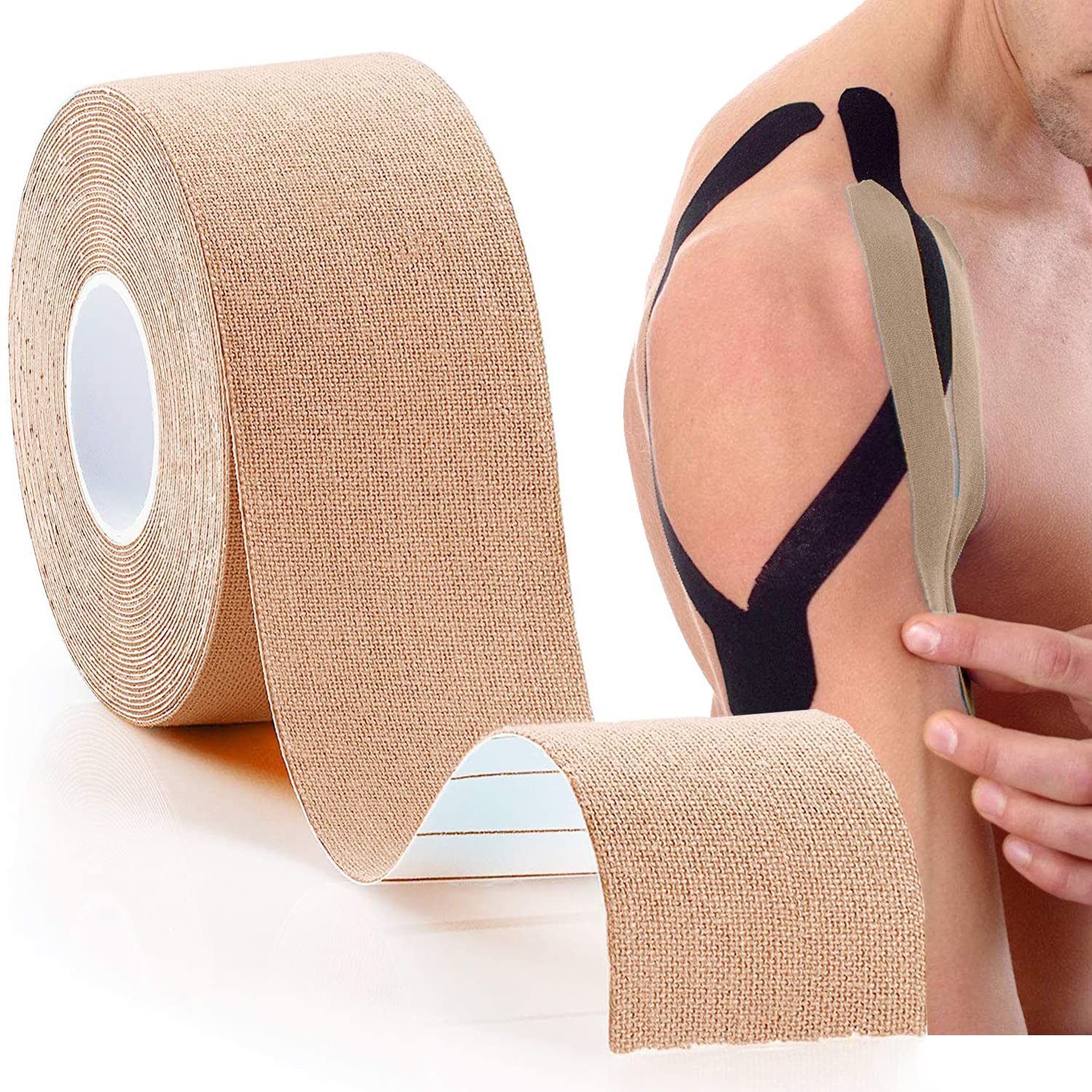 Buy 5m Kinesiology Sports Tape - Muscular Support | Beige – The Better Home