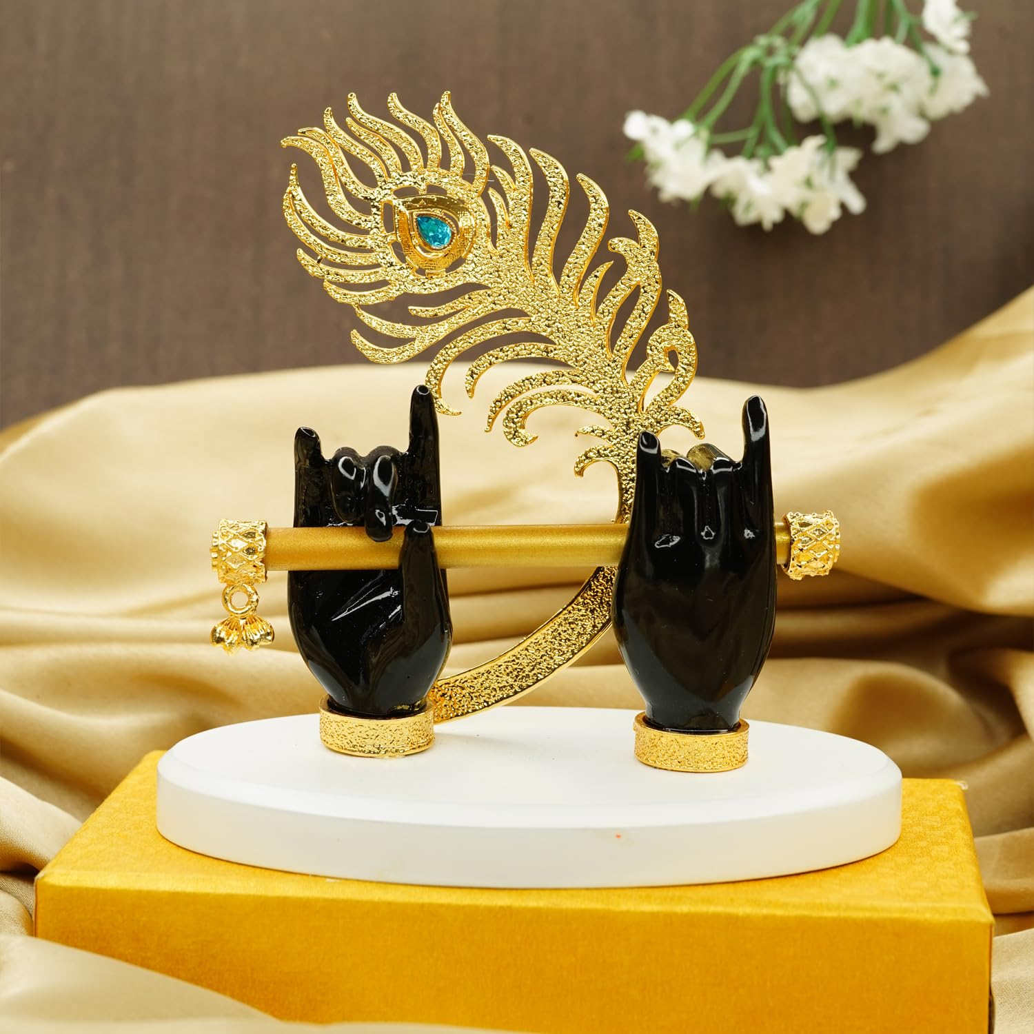 Ekhasa Lord Krishna Hands with Flute Idol (Small Size) | Krishna Flute ...