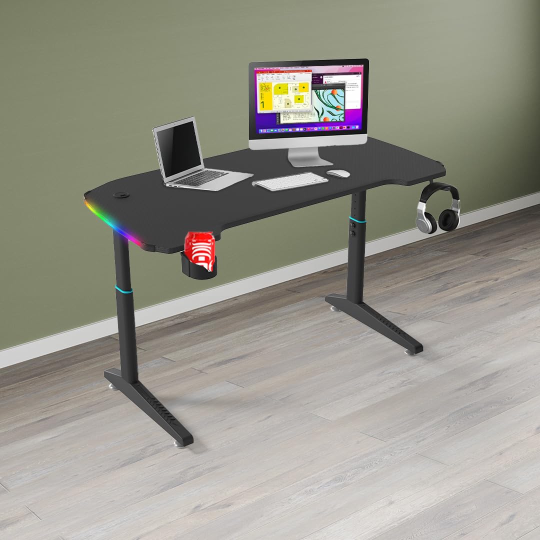 SAVYA HOME Multipurpose Height Adjustable Engineered Wood Table Desk ...