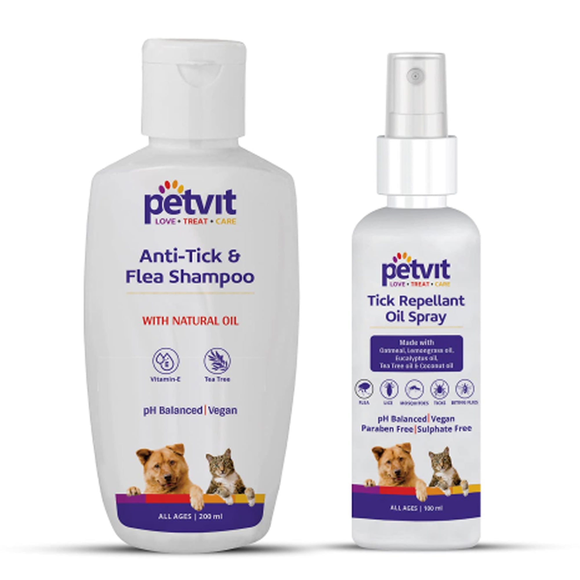Buy Combo: PetVit Anti Tick Dog Shampoo & Spray | 200ml + 100ml – The ...