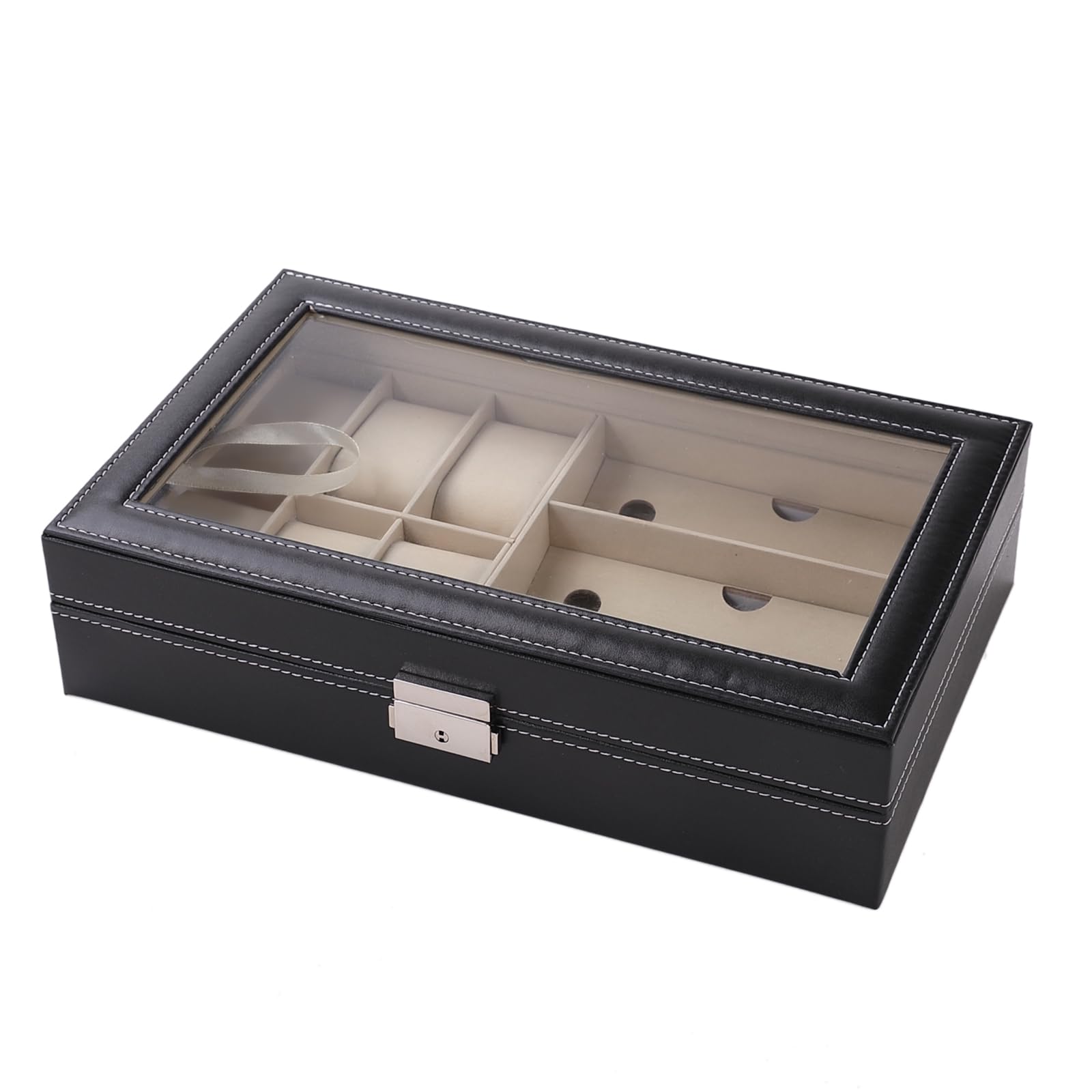 Kuber Industries 6 Slot Watch Storage Box With 3 Slot Glasses organize ...