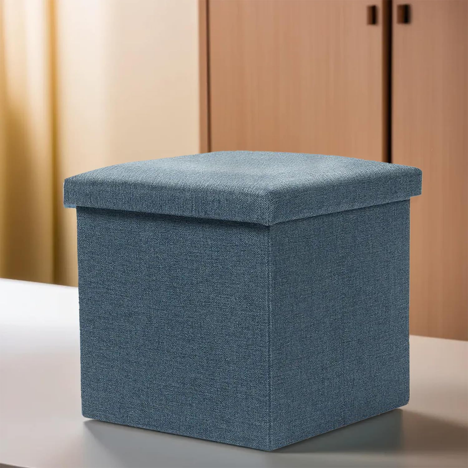 Buy Kuber Industries Storage Stool: Multifunctional Navy Box – The ...