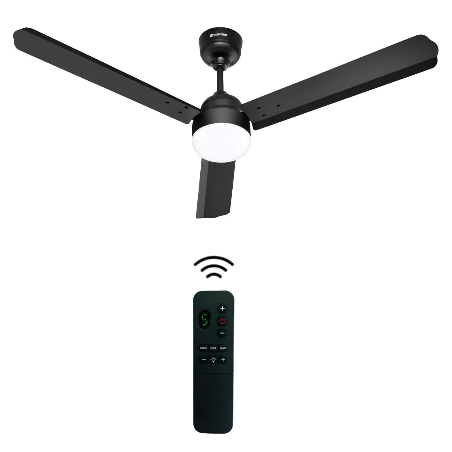 Buy Candes Majestic BLDC LED Ceiling Fan - Energy Efficient | Jet Black ...