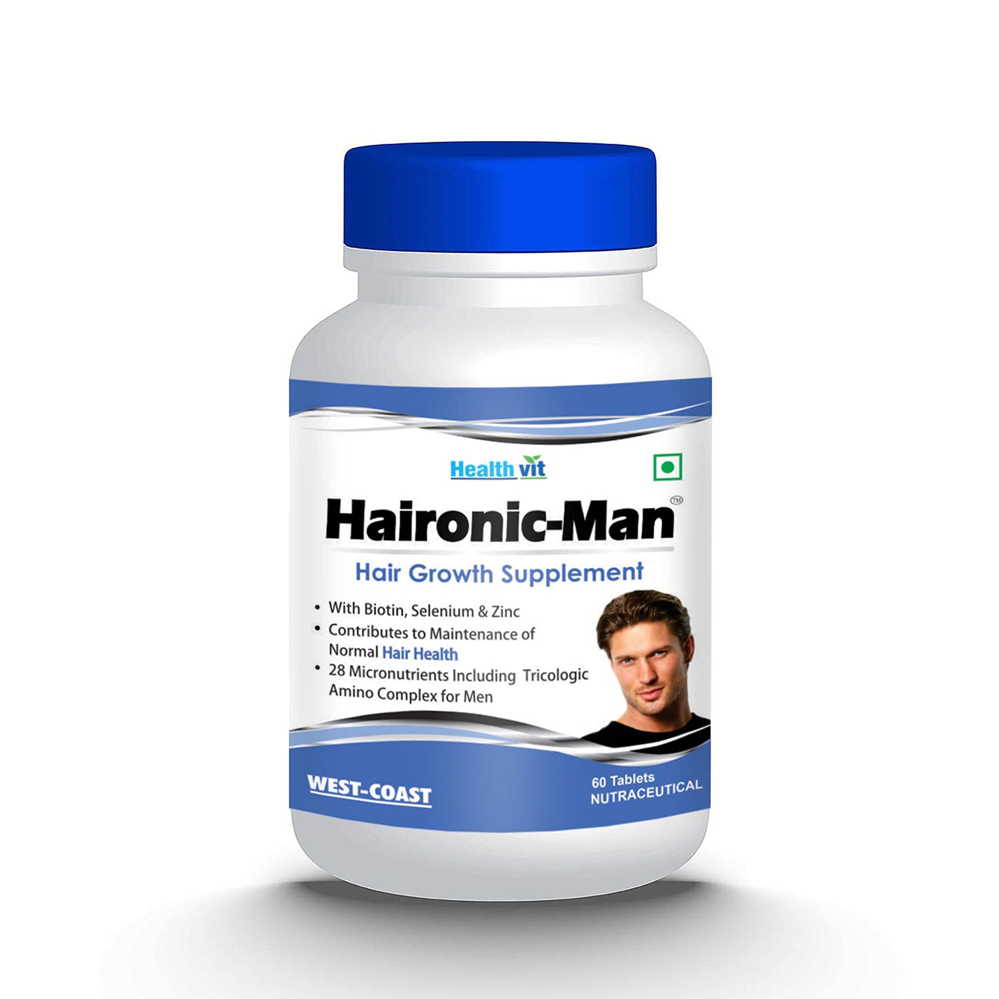 Buy Healthvit Haironic-Man Biotin Tablets - Promote Hair Growth – The ...