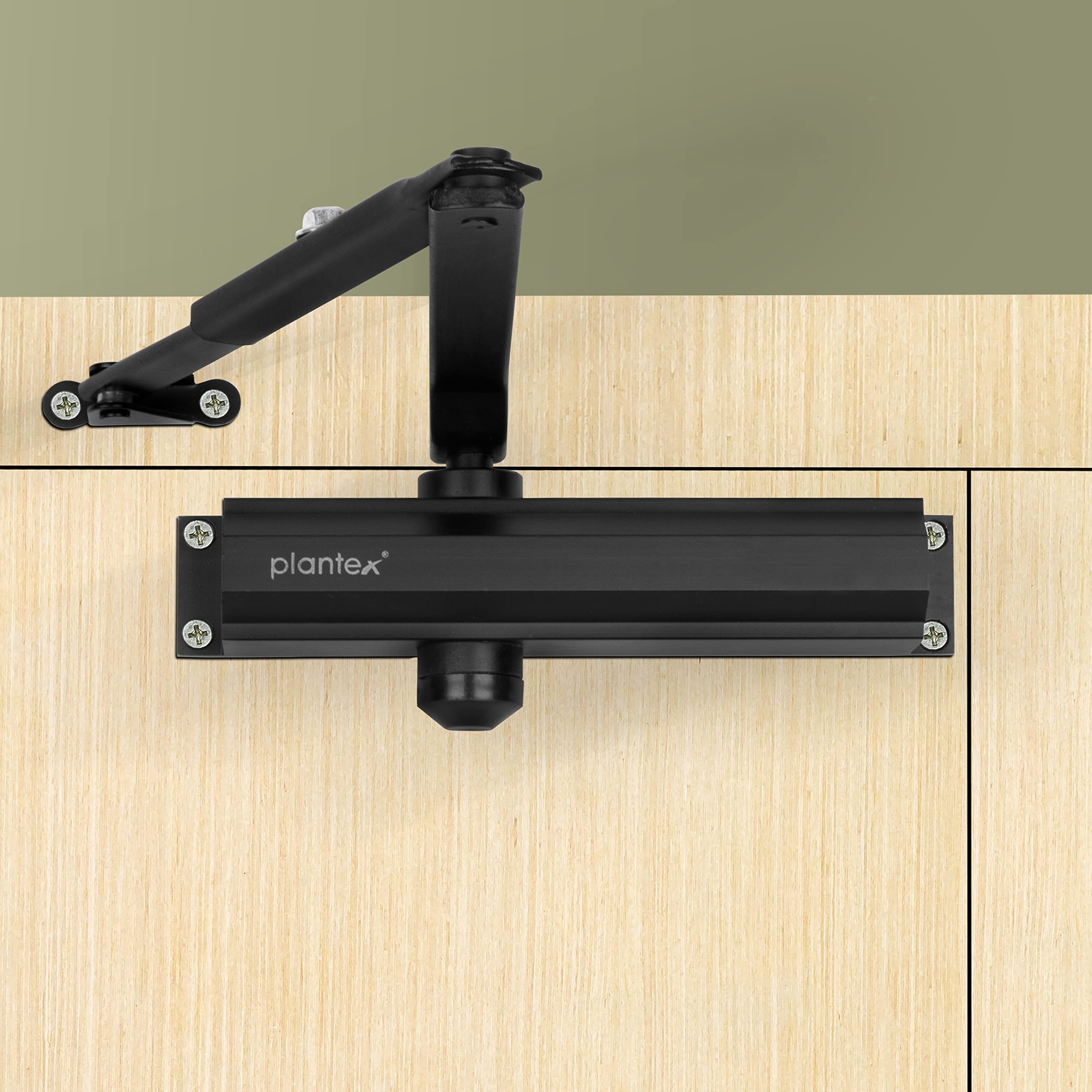 Plantex Door Closer/Aluminium Door Closer for Wooden Door/Hydraulic Au ...