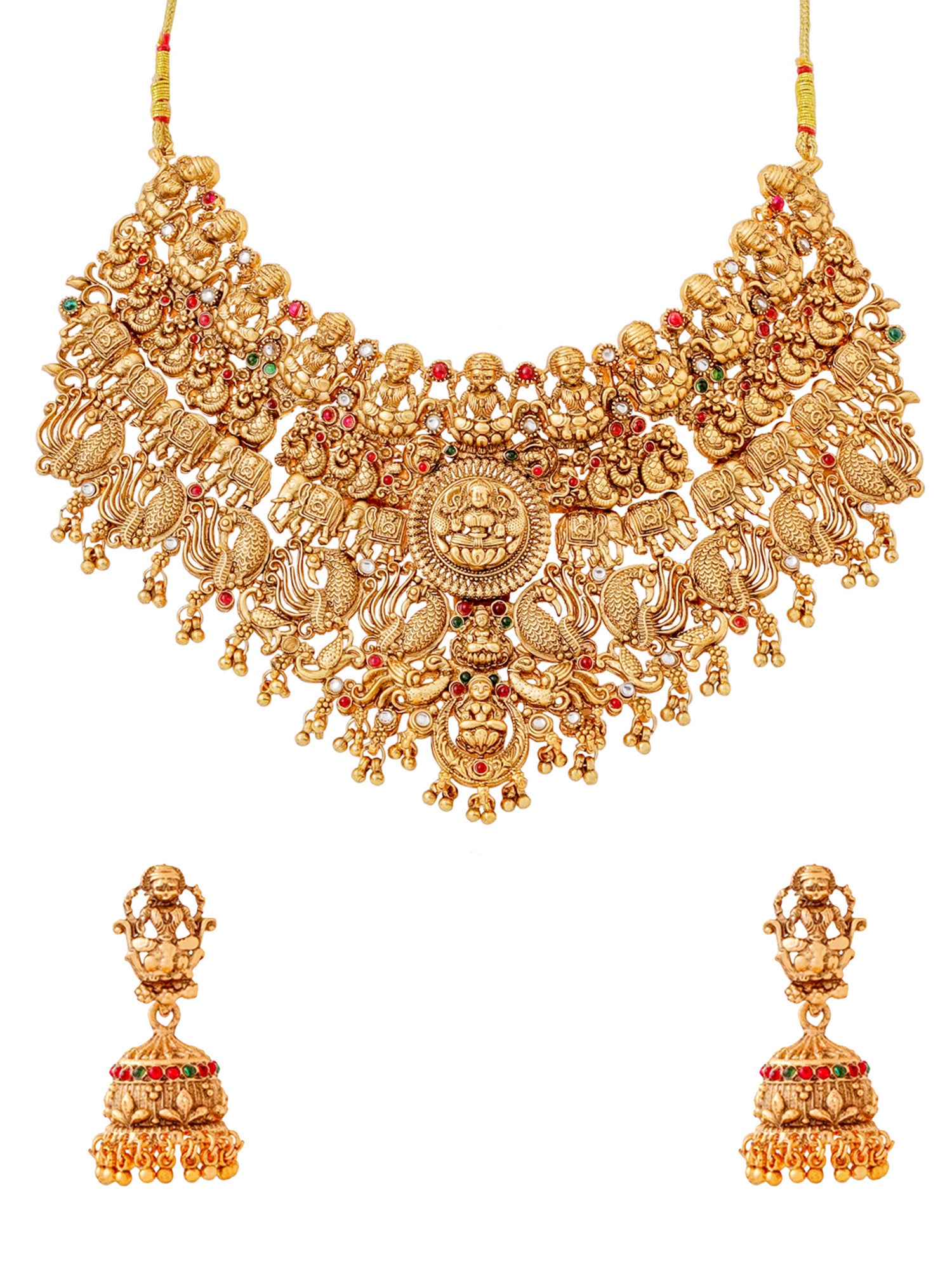 Buy Golden Temple Jewellery Set - Traditional Gold Plated Choker – The ...