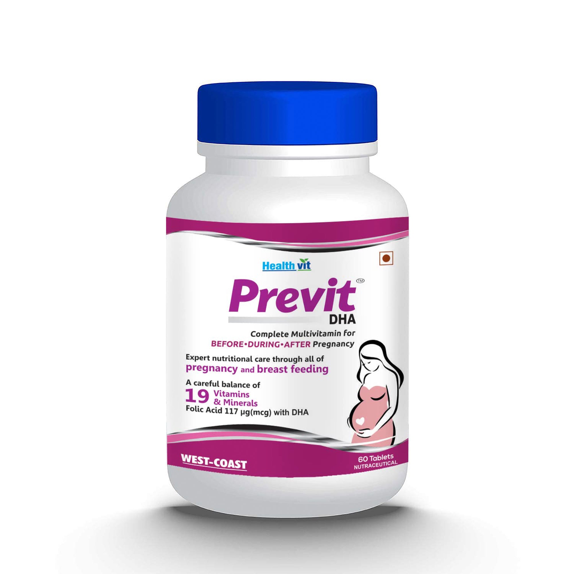 Buy Healthvit Previt DHA Multivitamin for Women | 60 Tablets – The ...
