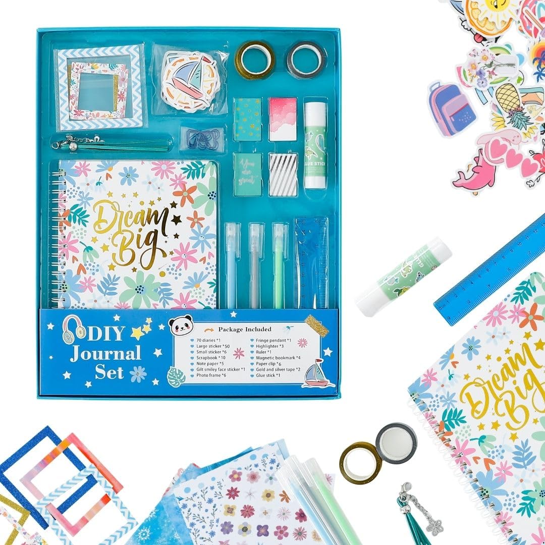 Buy Scrapbook Journal Kit for Kids - Aesthetic Stickers & Journal – The ...