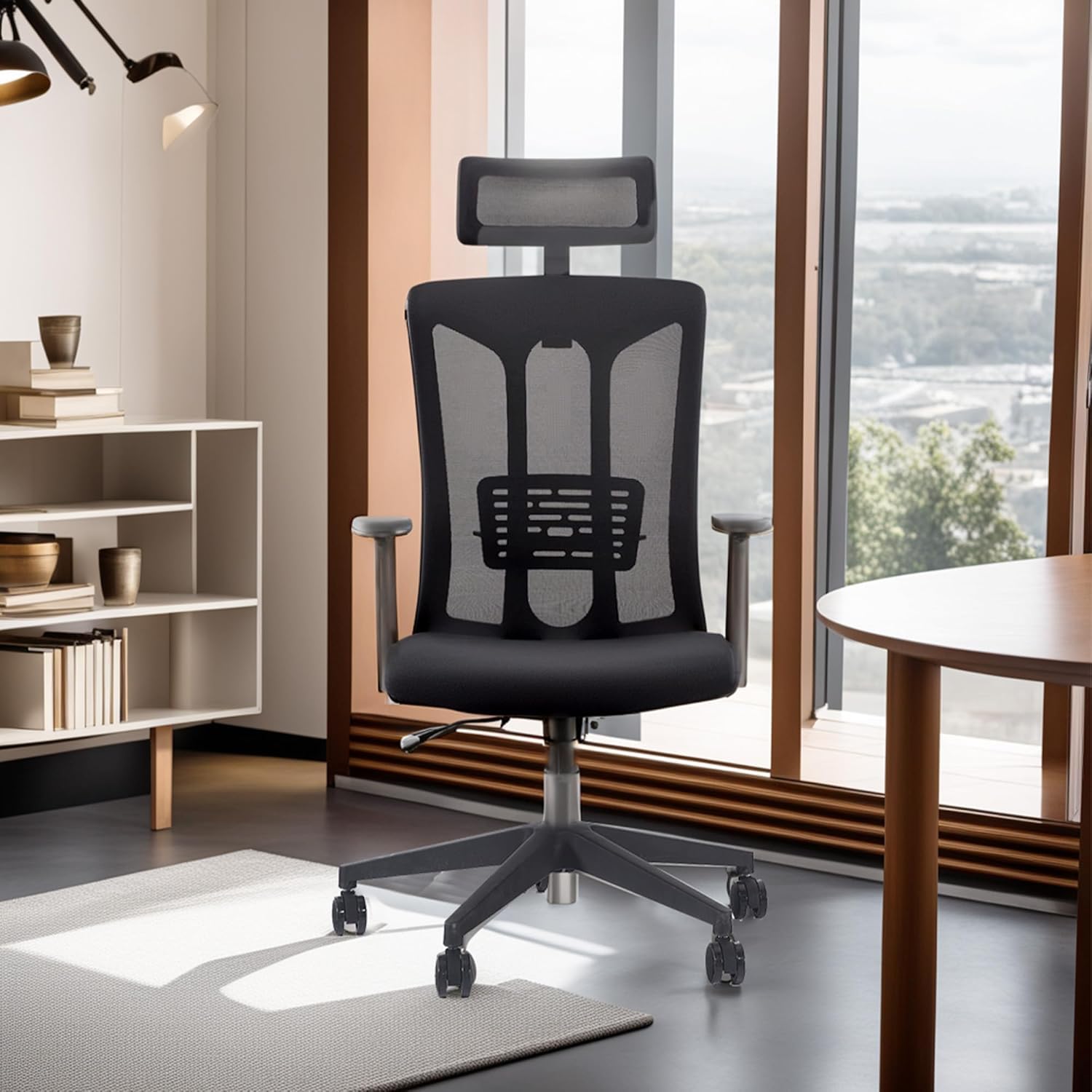 Buy SAVYA HOME Wisdom Ergonomic Office Chair | Black – The Better Home
