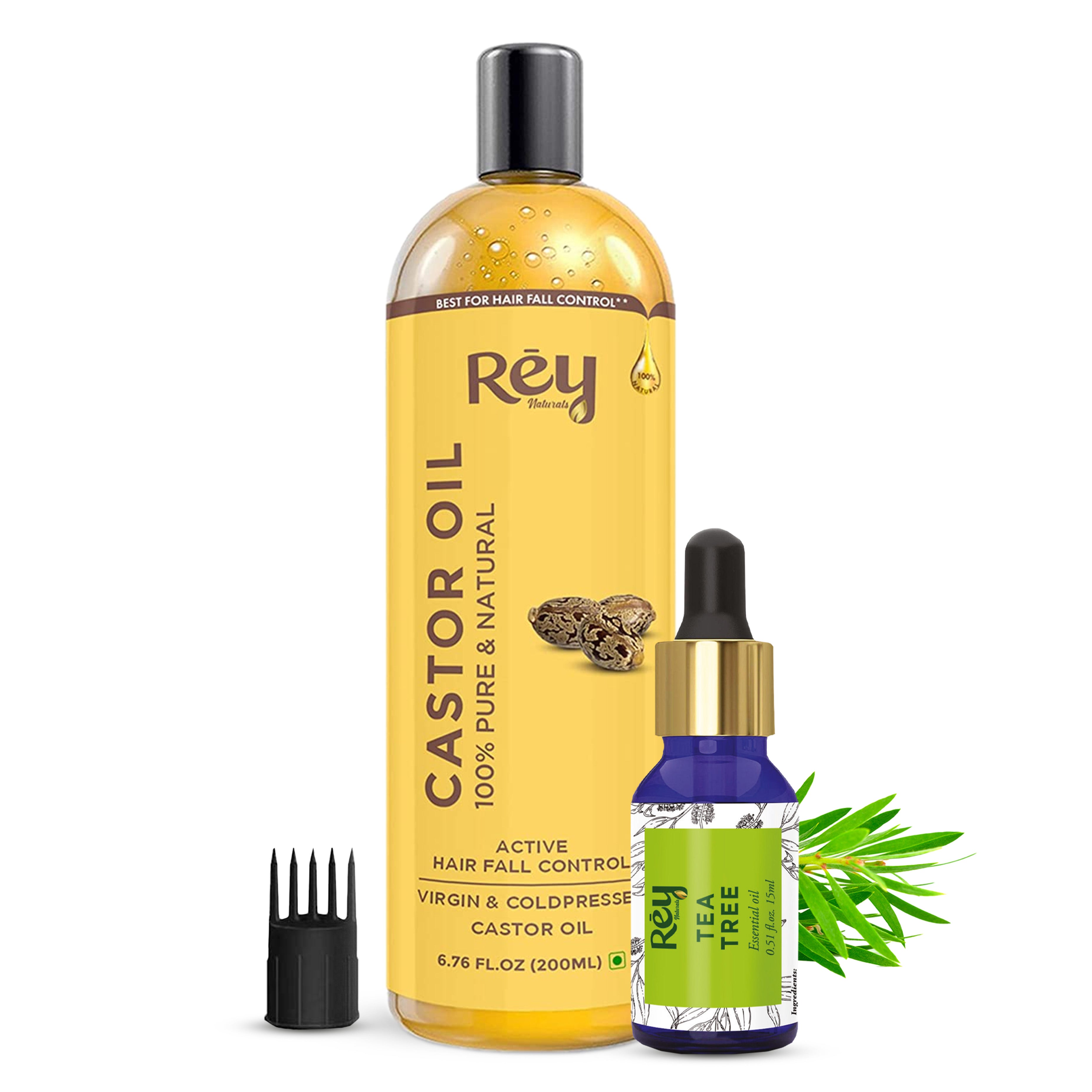Buy Combo: Rey Naturals Castor Oil for Hair Growth & Skin Care – The ...