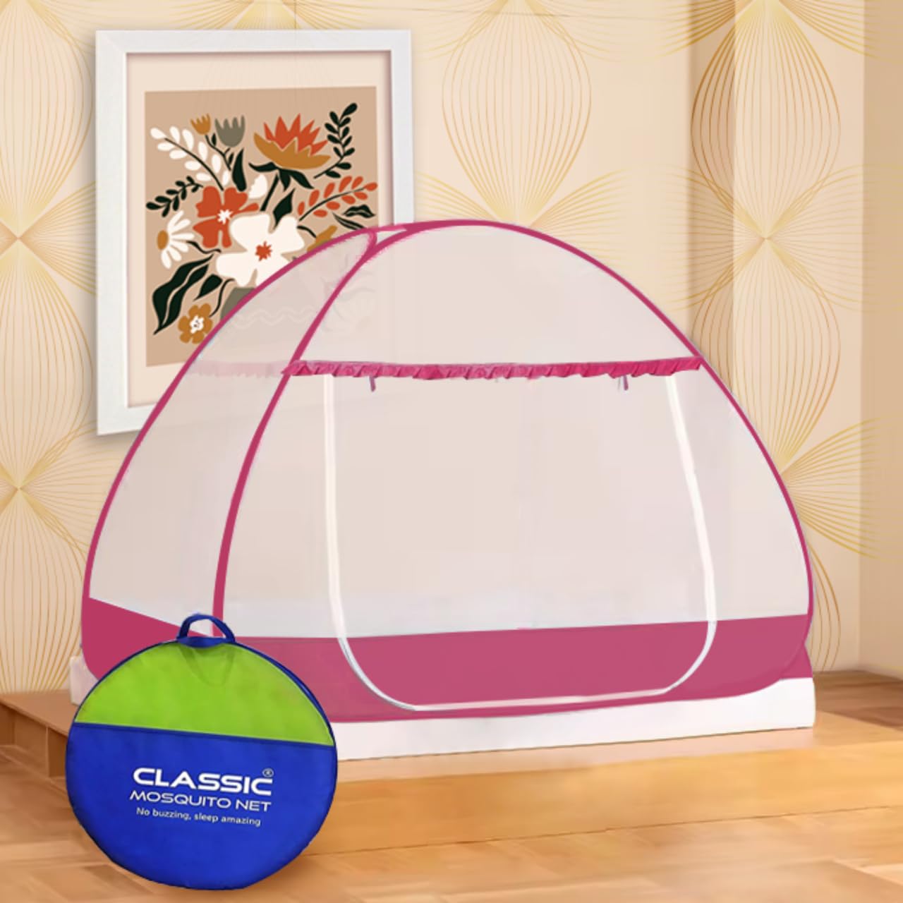 Classic Mosquito Net for Single Bed: Foldable Premium Machardani | 200 ...