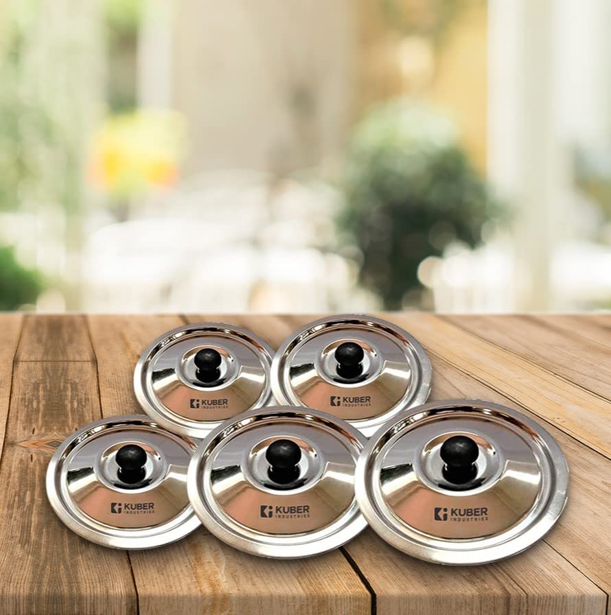 Buy Stainless Steel Utensils Set of 5: Cooking Lids | Silver – The ...