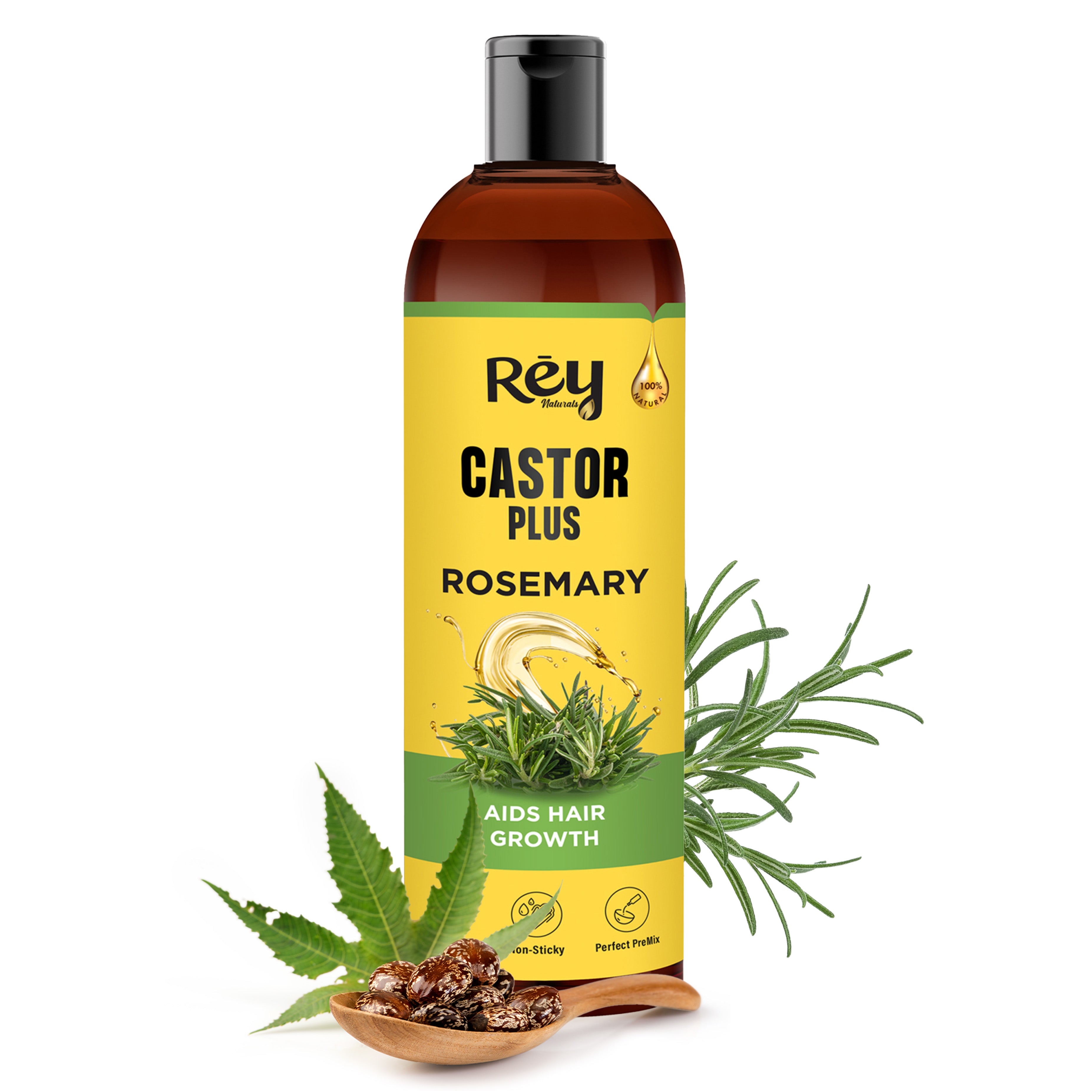 Buy Rey Naturals Castor Oil Plus Rosemary Oil | 200ml – The Better Home